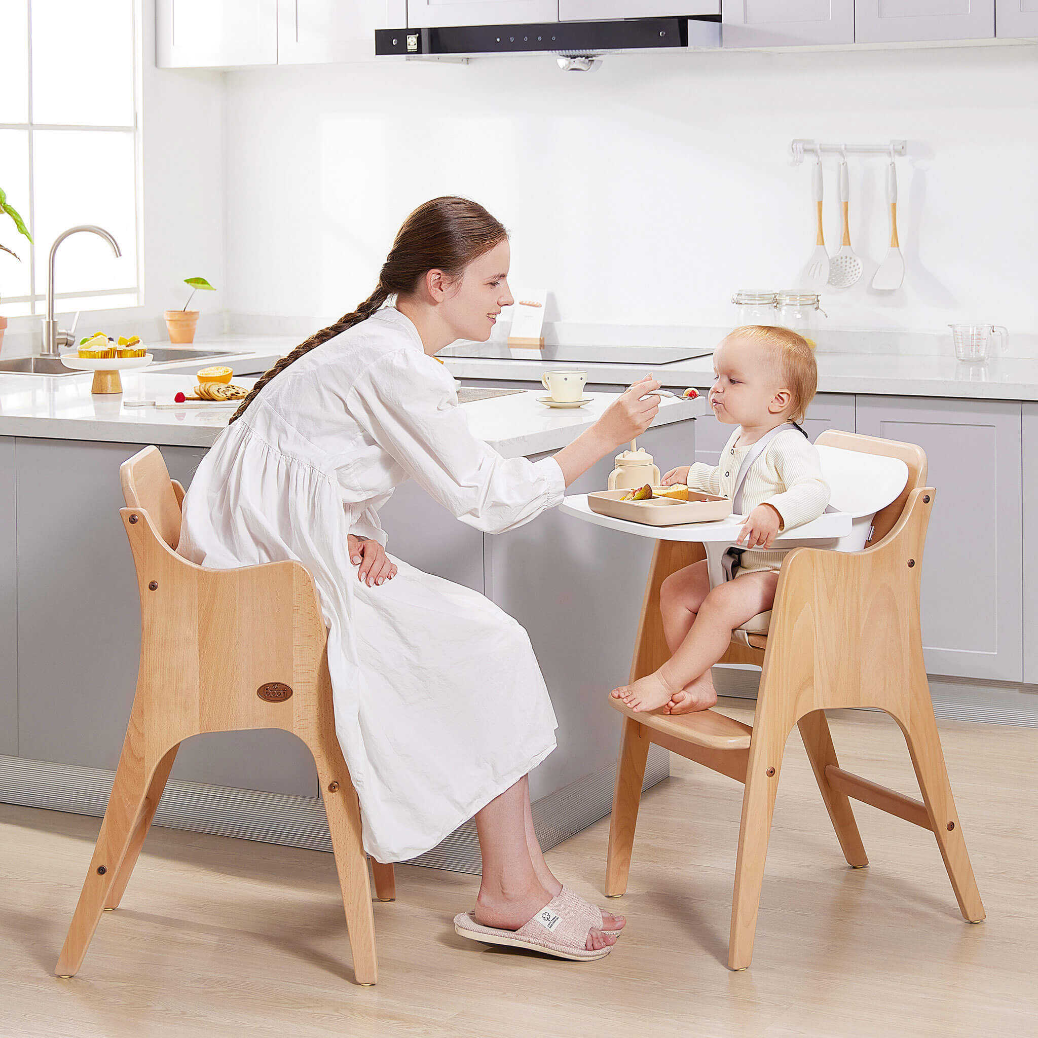 Byron Highchair with Backrest & Food Tray – Boori UK