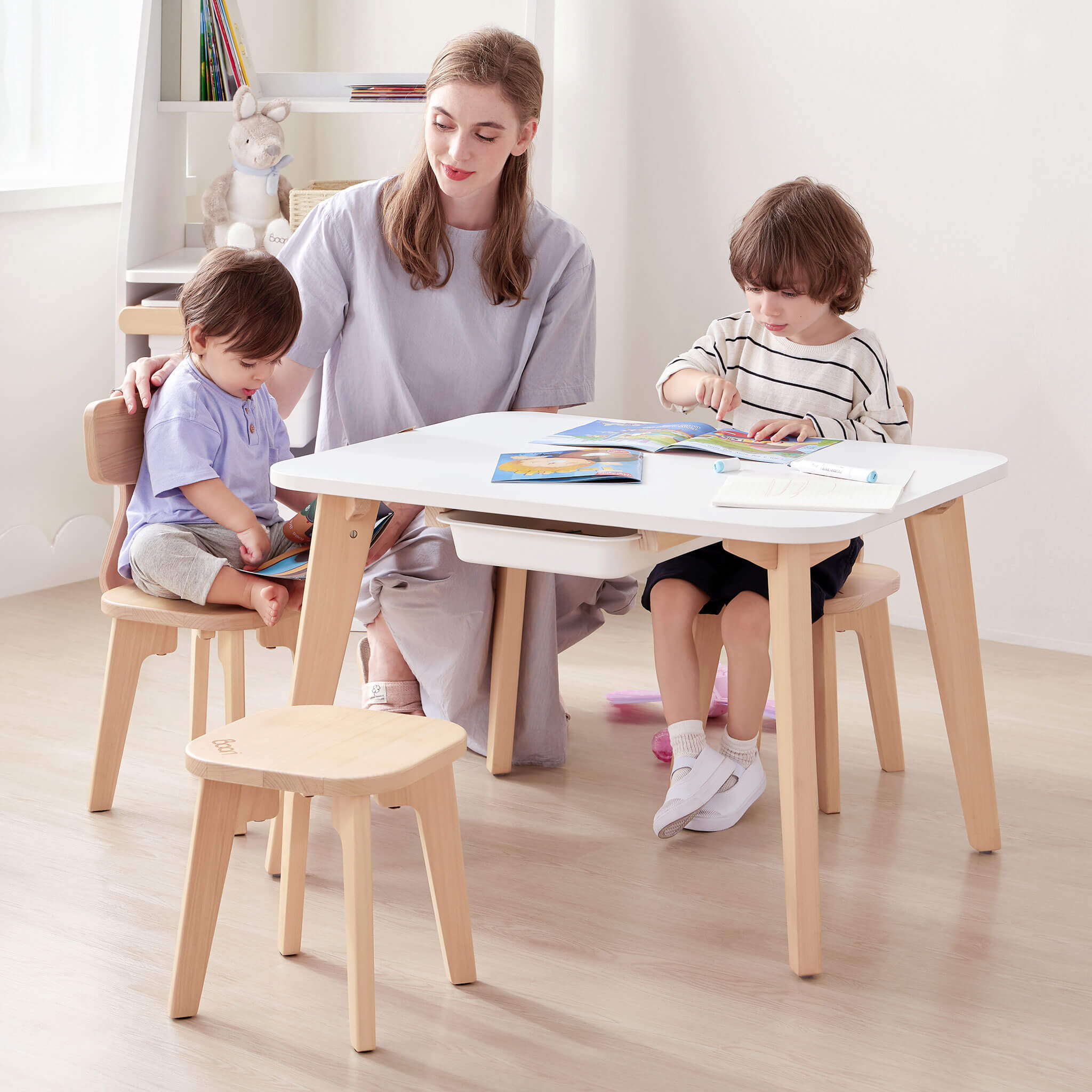 Tidy Table with two Chair Bundle | Boori UK