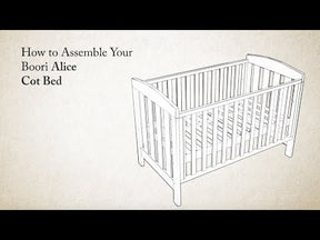 Alice Cot Bed - Solid Wood Toddler Bed – Boori UK