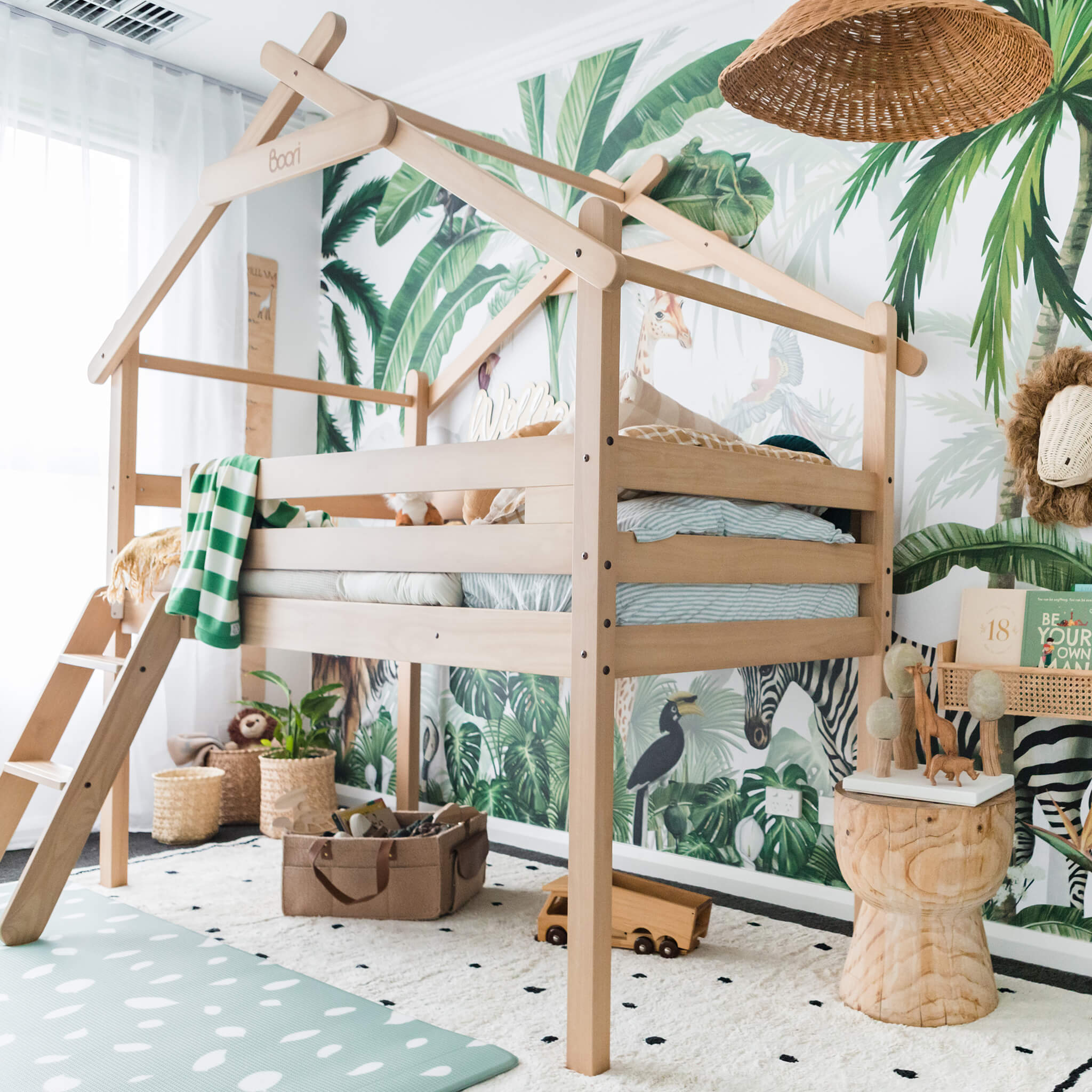 Forest Teepee Loft Bed - Treehouse Bed for Kids | Boori UK