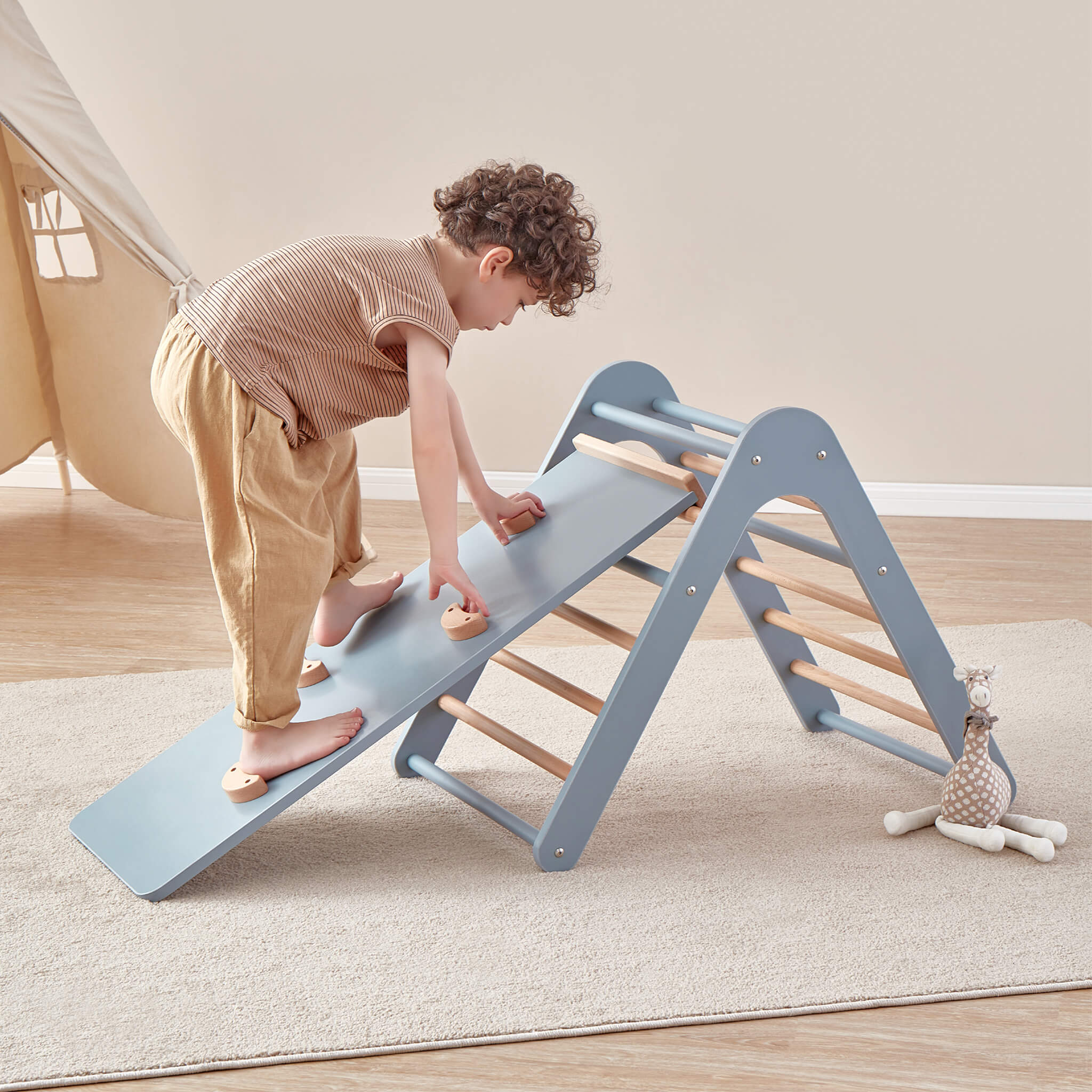 Tidy Climbing Board - Wooden Climbing Ramp – Boori UK