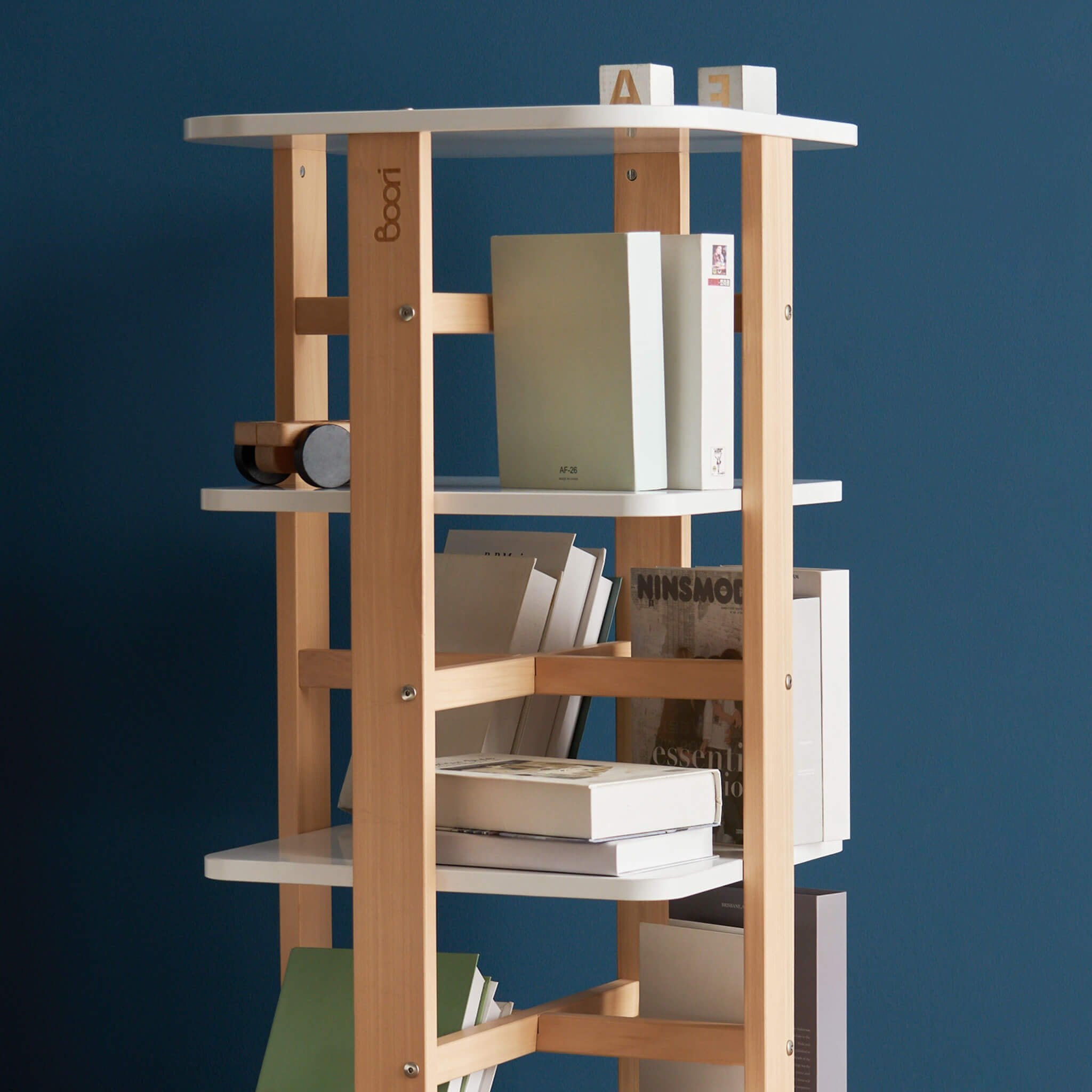 Tidy Rotating Bookshelf - Easy & Durable Storage – Boori UK